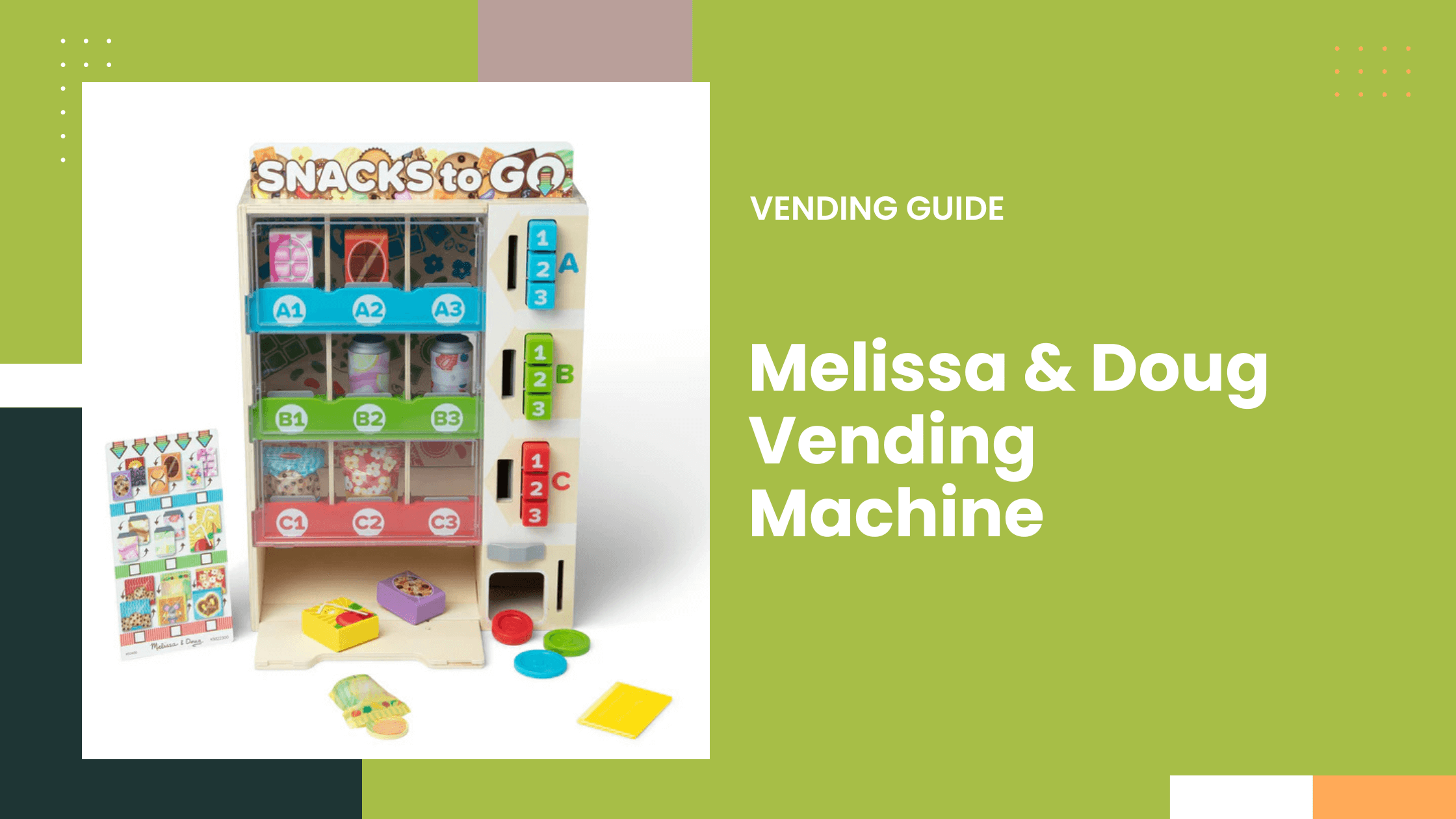 Melissa And Doug Vending Machine | Buy Wooden & Snacks To Go