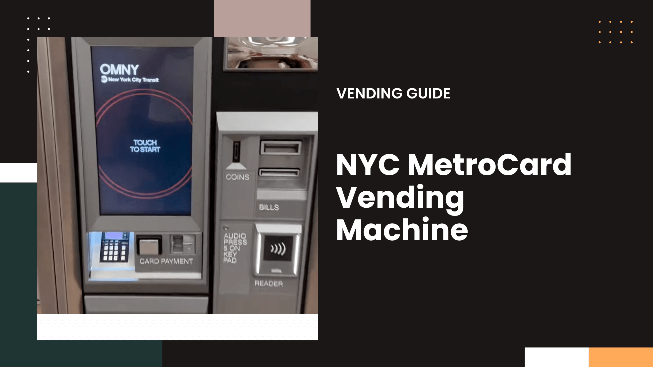 NYC MetroCard Vending Machine & OMNY | Buy, Refill & Ride Faster